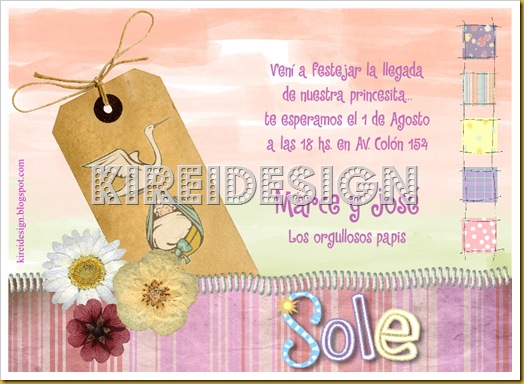 Invitaciones y frases para Baby Shower - KIREIDESIGN